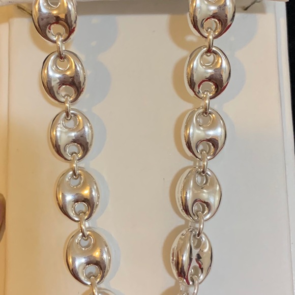Jewelry | Gucci Puff Link Sterling Silver Chain | Poshmark